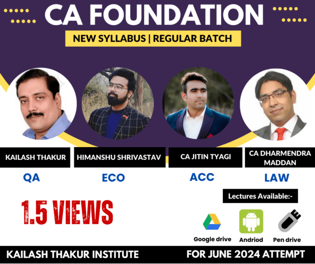 CA FOUNDATION (New Syllabus) - AKN Kailash Thakur CA FOUNDATION (New Syllabus) - AKN Kailash Thakur